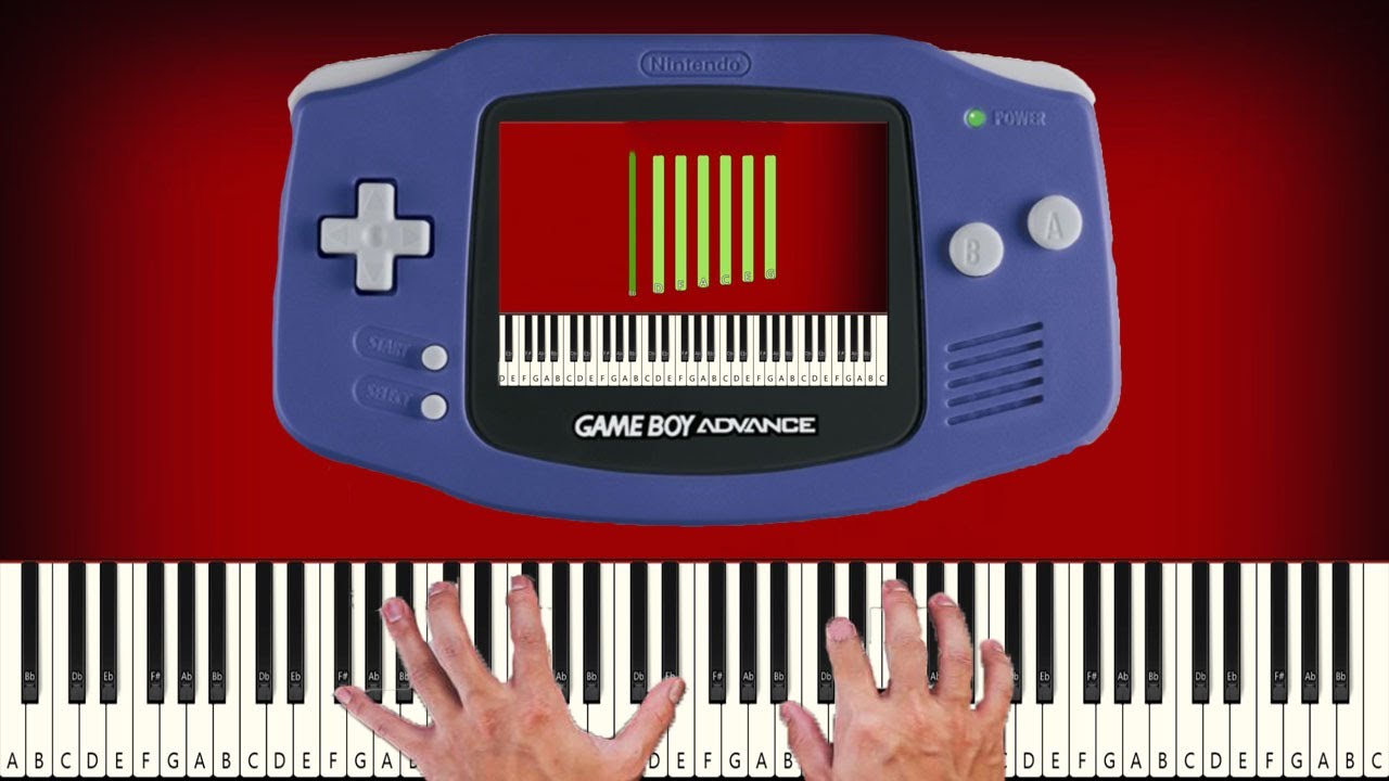 Gameboy Advance Startup Theme - PIANO TUTORIAL - YouTube