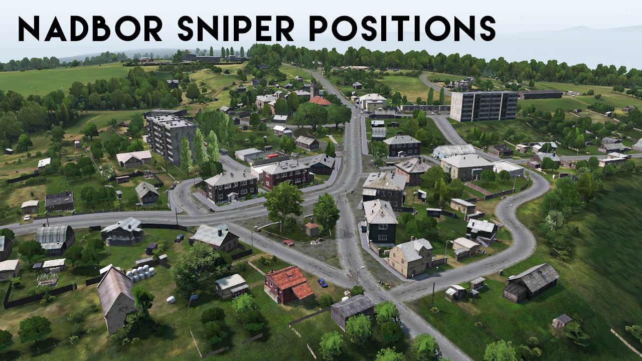 THE BEST SNIPING SPOTS in NADBOR - DAYZ - YouTube