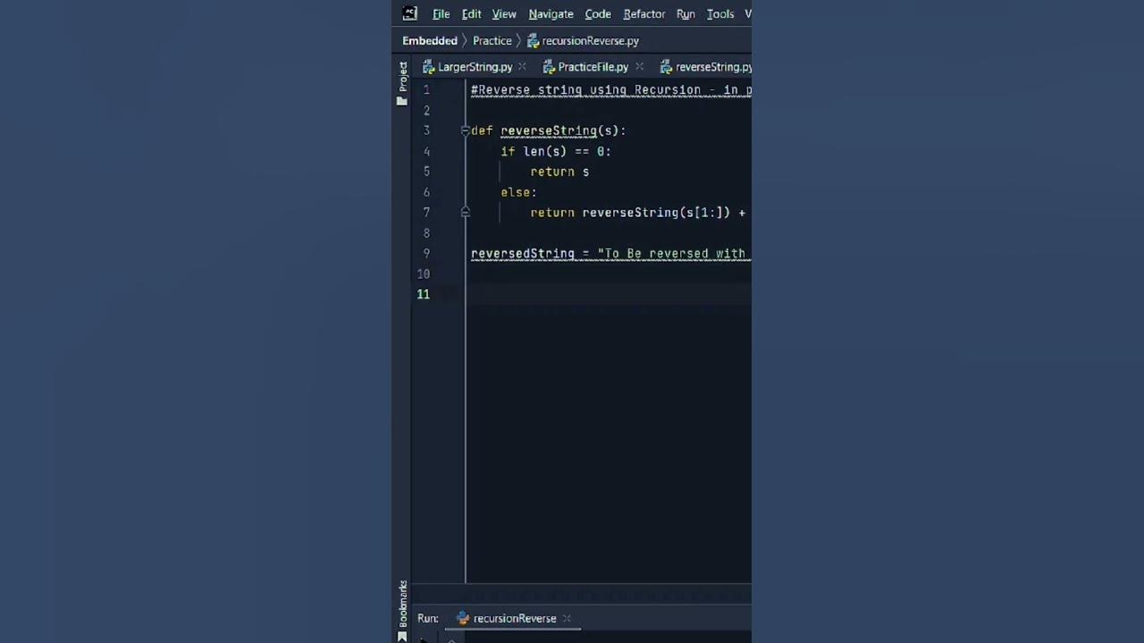 Not talking python string reverse - YouTube