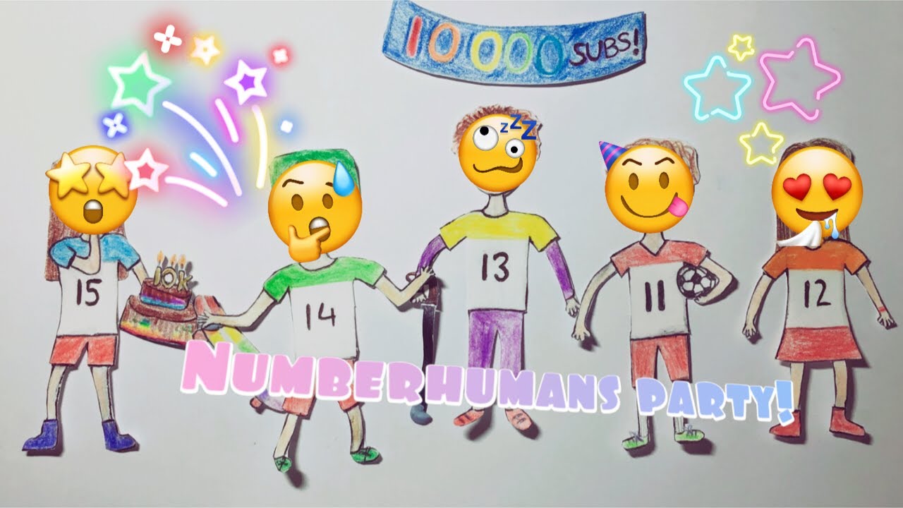 Numberblocks 11-15 numberhumans | 10K celebration stopmotion - YouTube