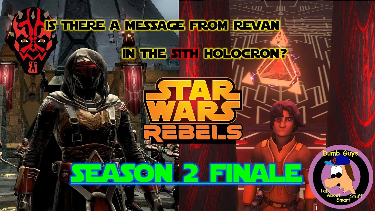 Rebels Finale. Sith Holocron. Message from Revan? - YouTube
