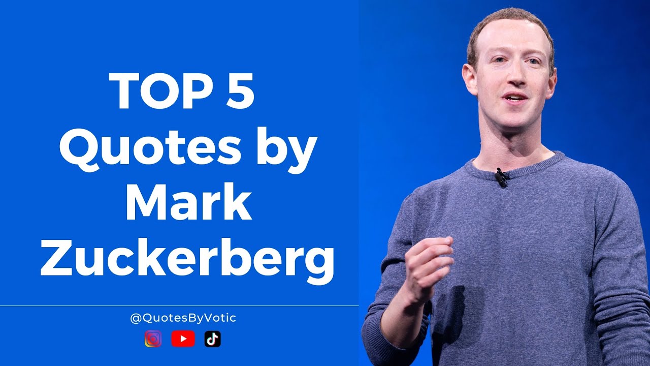 5 inspiring quotes by Mark Zuckerberg: Insights from the Facebook ...