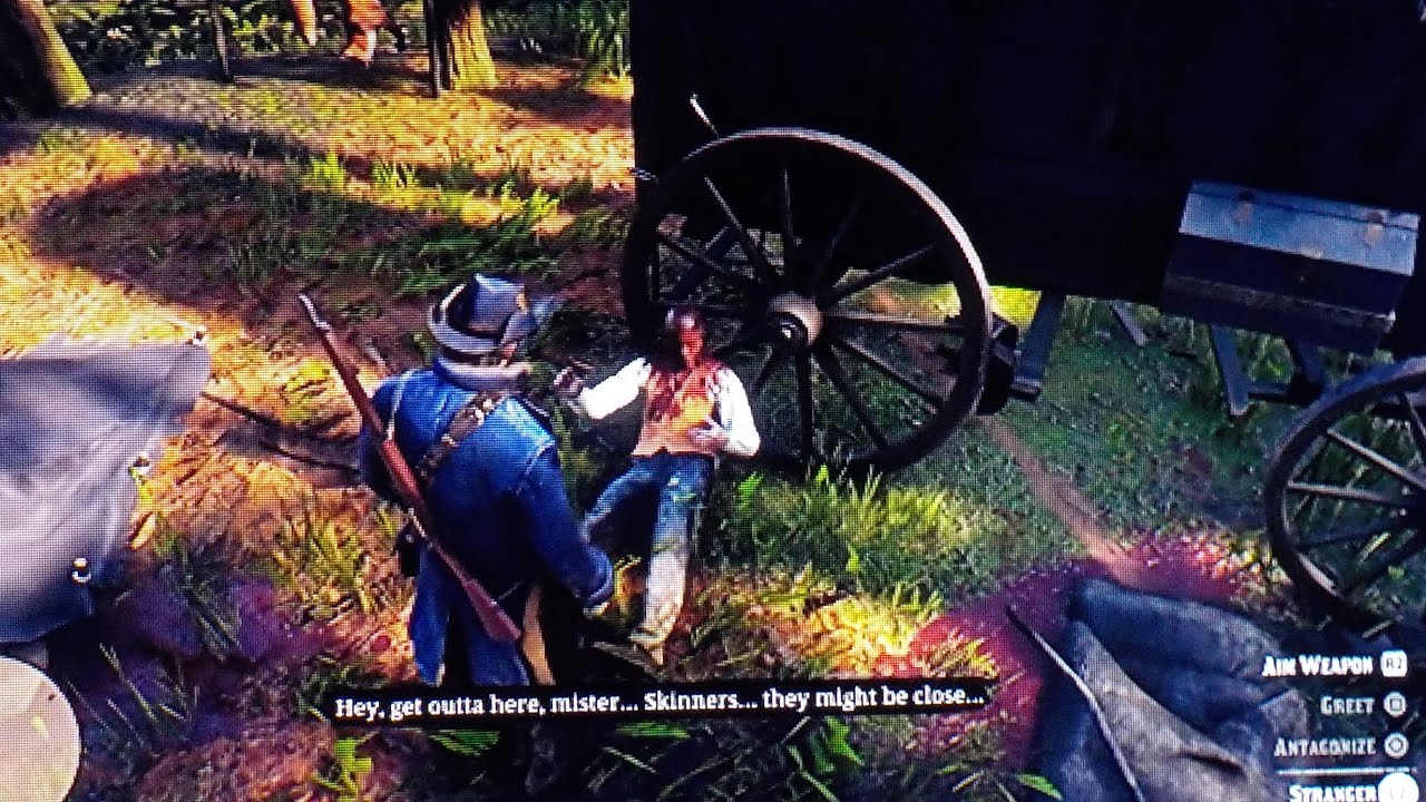 Red Dead Redemption 2 Tall Trees Masacer John With Arthur's Horse - YouTube