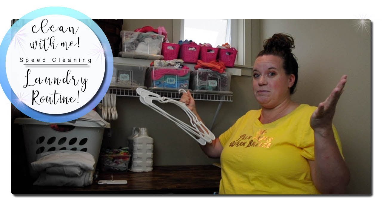 Clean With Me! - Speed Cleaning - Laundry Routine - YouTube