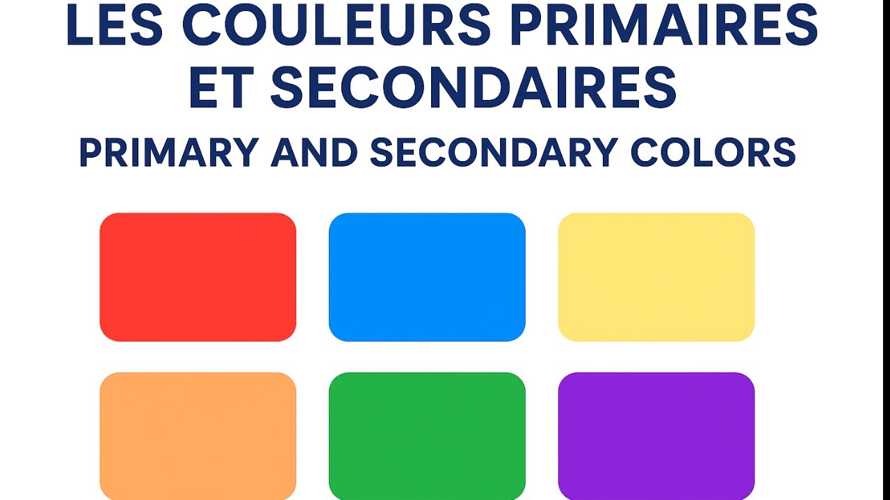 👉 Les couleurs primaires et secondaires 🎨 | Learn Primary and Secondary ...