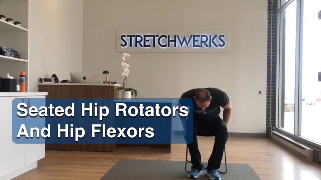 SEATED HIP ROTATORS AND EXTENSORS STRETCHES - YouTube