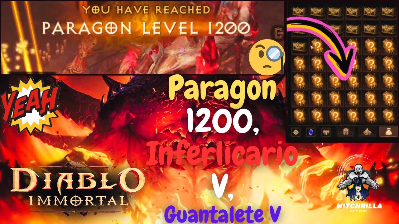 Explorando Paragon 1200 en Diablo Immortal y el Guantalete V - YouTube
