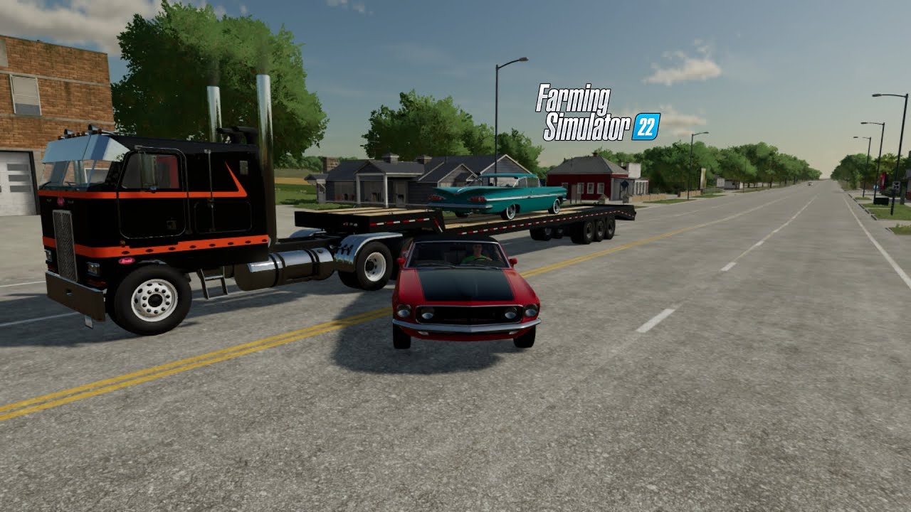 Heavy Hulling Classic Cars! Farming Simulator 22 - YouTube