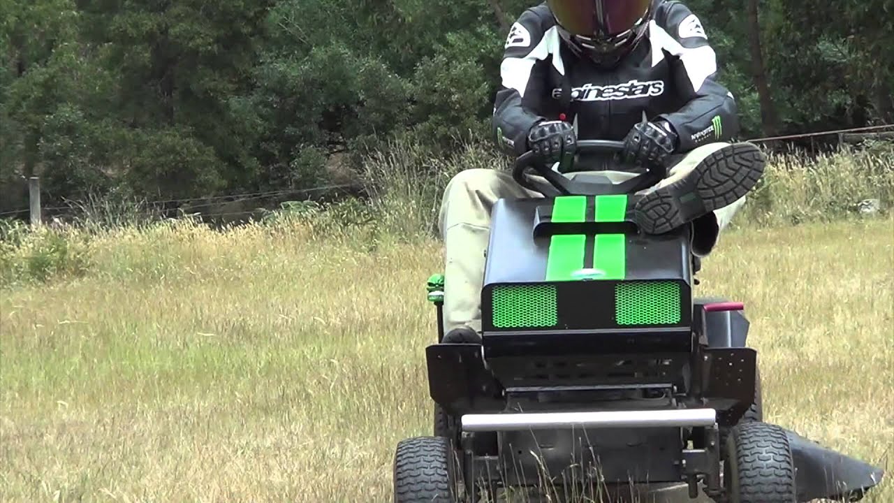 Monster Mower 1 Greenfield 13.5hp Mower - YouTube