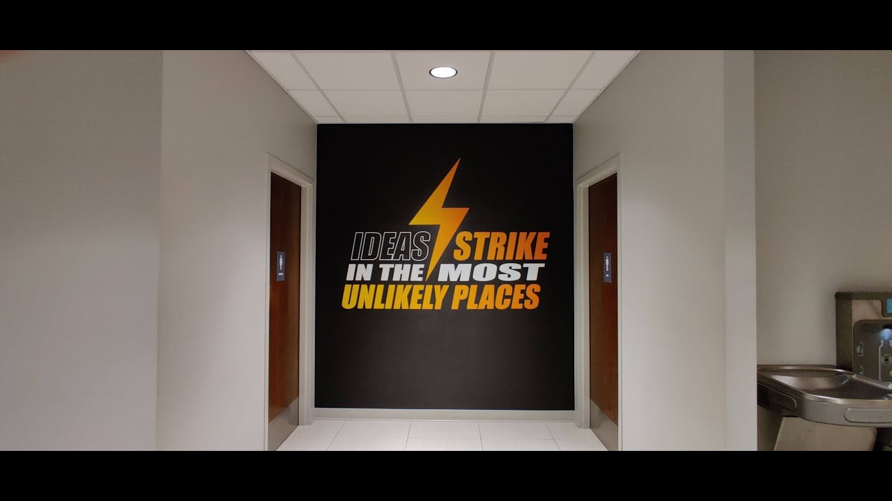 Vinyl Wrapping a Wall | Wall Mural Vinyl Wrap install timelapse - YouTube