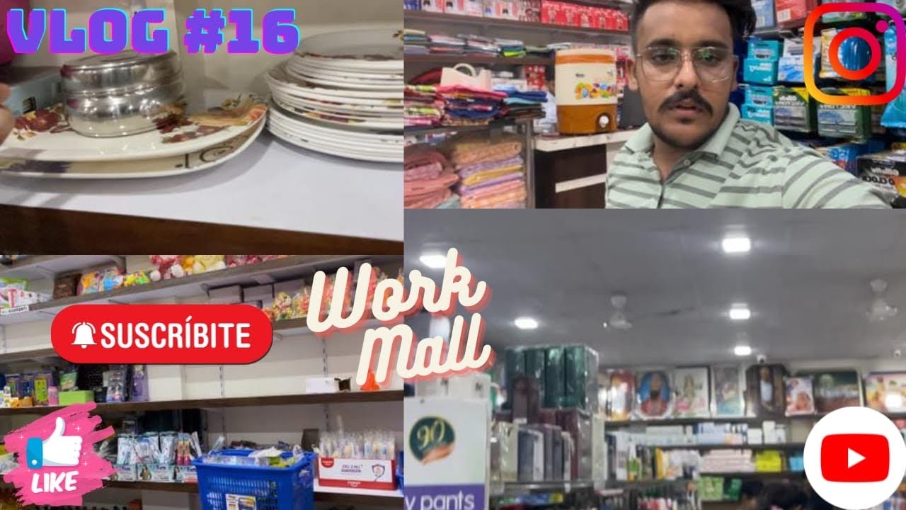 Vlog #16 work Mall And in new item 🪔 🙋 - YouTube