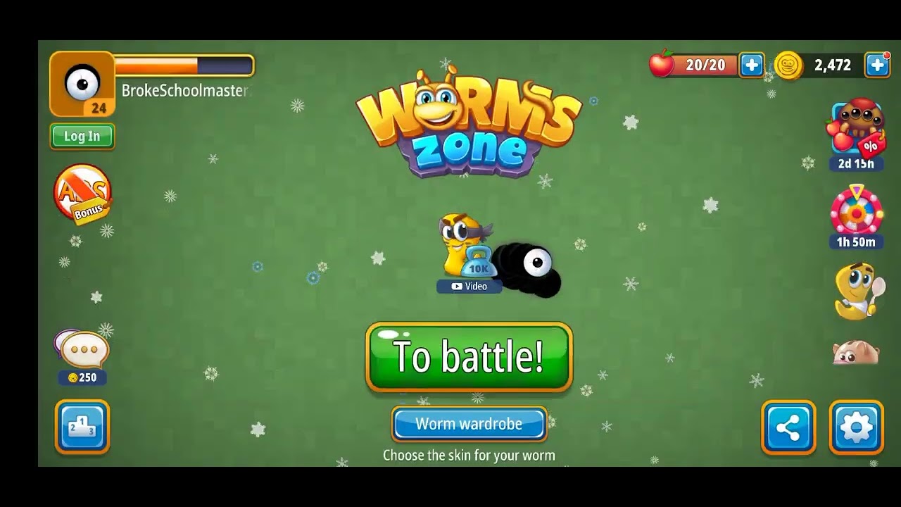 trying to complete the task.. worm zone io - YouTube