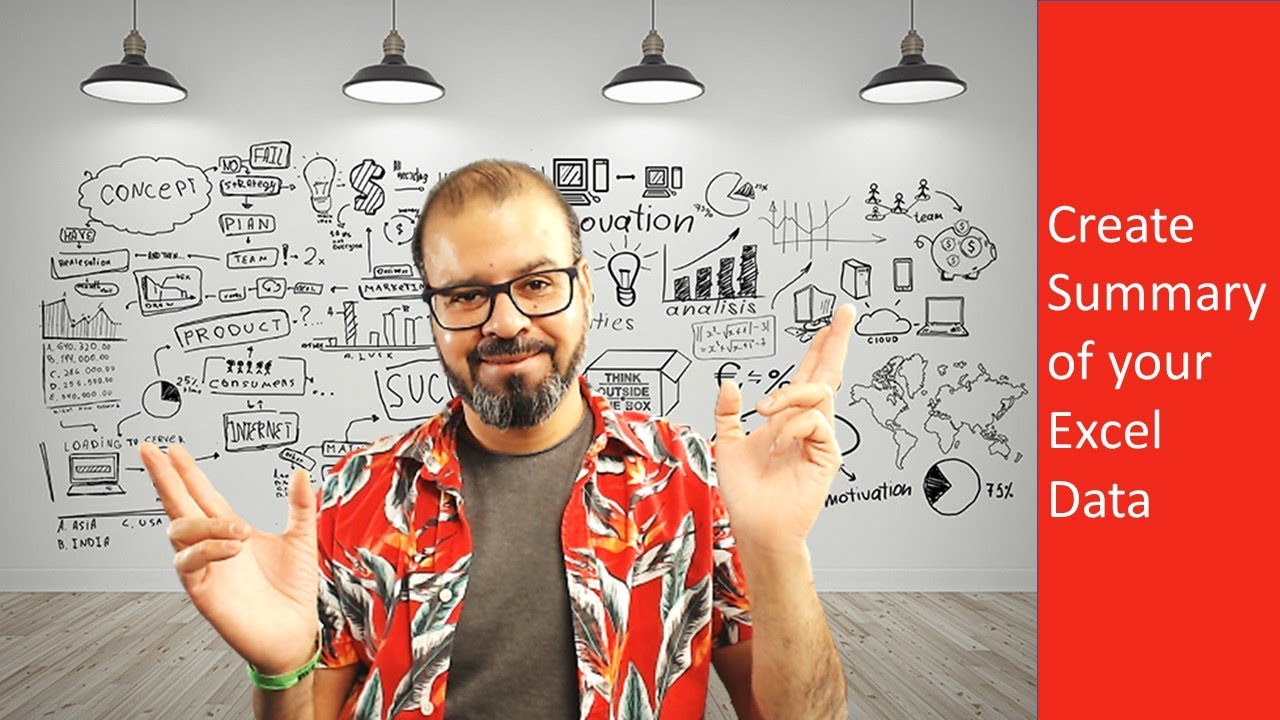 How to create a short presentable summary from Excel data? - YouTube