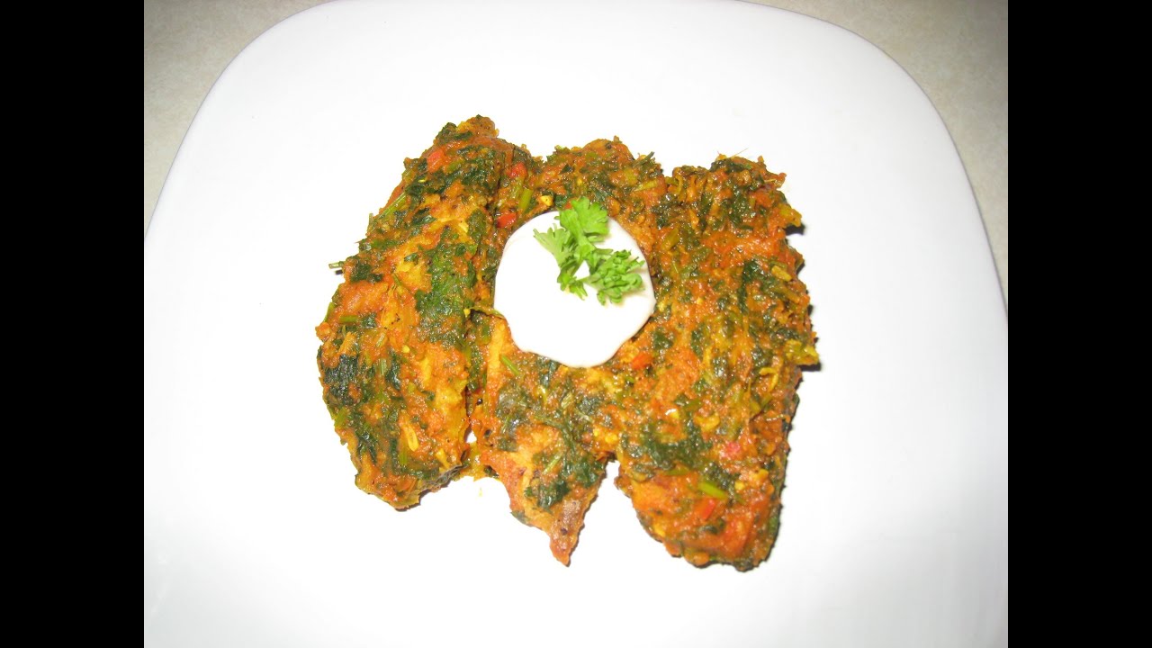 Parsley fish with cheesy sauce recipe - YouTube