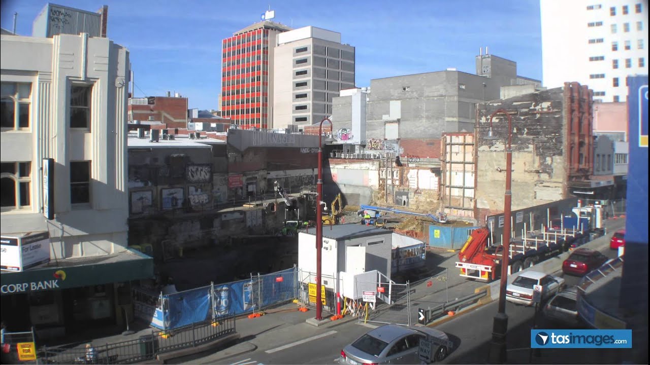 2014 JULY WEEK 4 - MYER ICON Complex Rebuild Time Lapse Video in Hobart ...