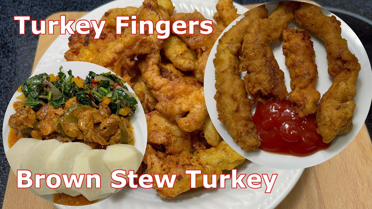 How to Cook Turkey My Way | Brown Stew & Turkey Fingers - YouTube