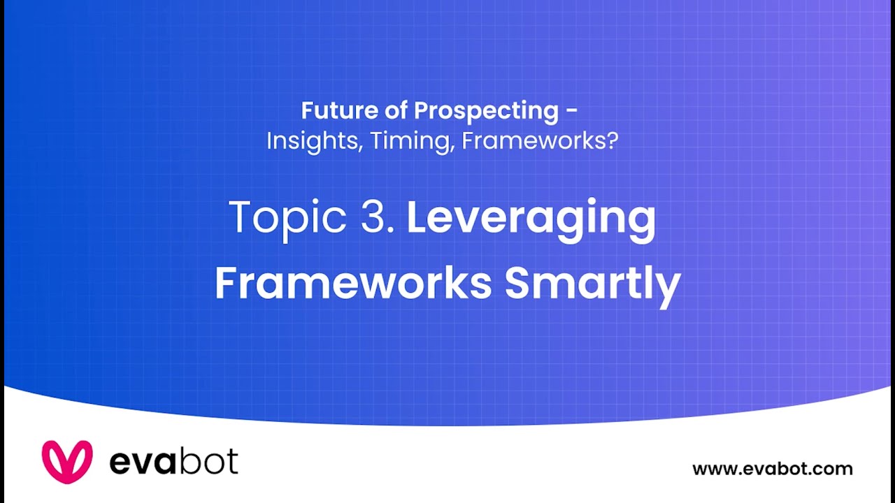 Leveraging Frameworks Smartly: Future of Prospecting - Insights, Timing, Frameworks? - YouTube