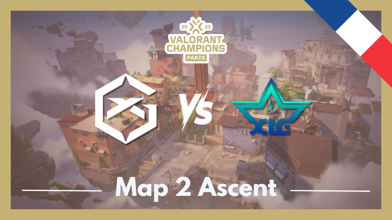 VCT CHAMPIONS Paris Group Stage | GX vs XLG | Map 2 Ascent - YouTube