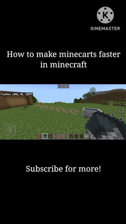 How to make minecarts faster in minecraft #guide #minecraft #shorts ...