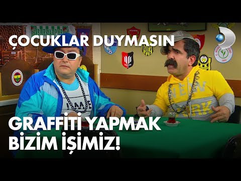 Hüseyin ve Şükrü Graffiti işine giriyor! - Çocuklar Duymasın 61. Bölüm