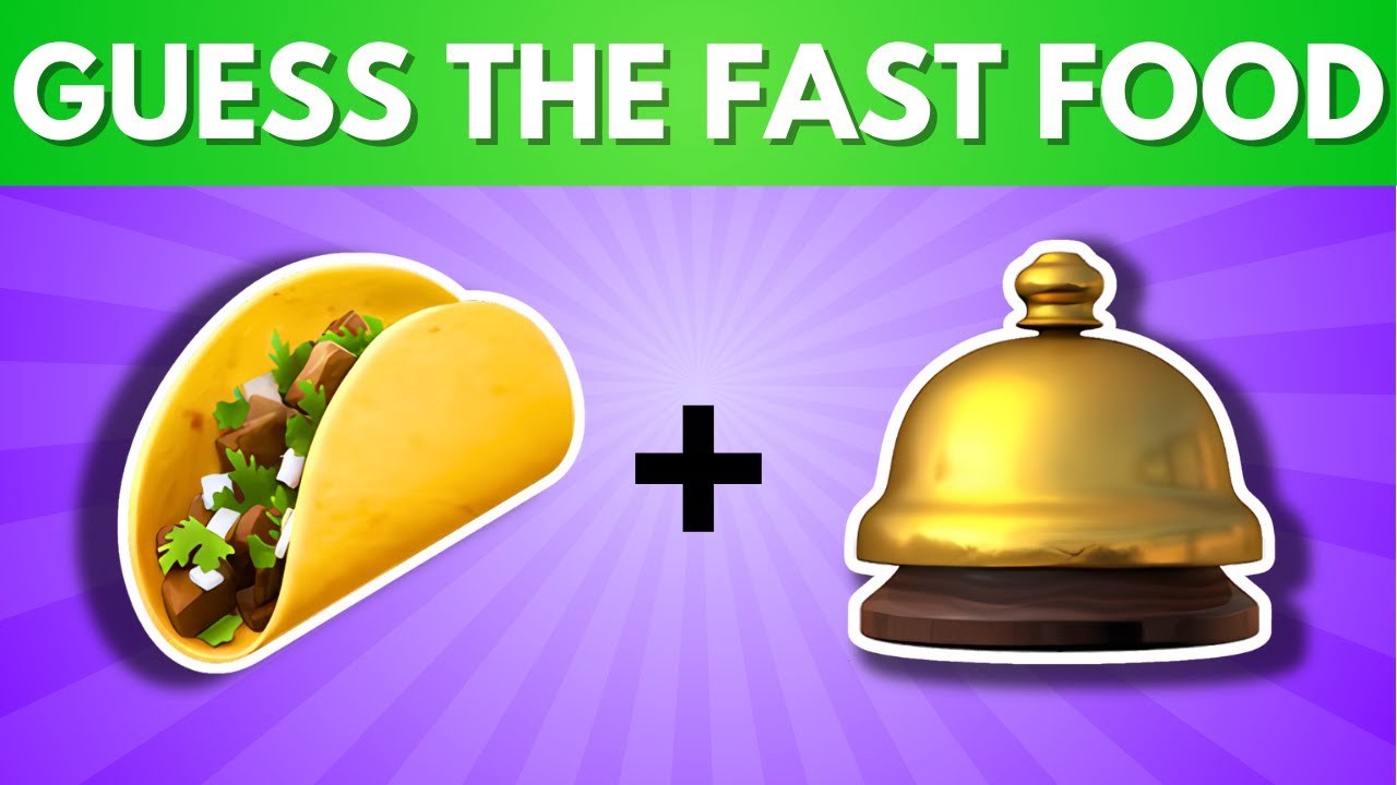 Guess the Fast Food Place by Emoji | Emoji Quiz - YouTube