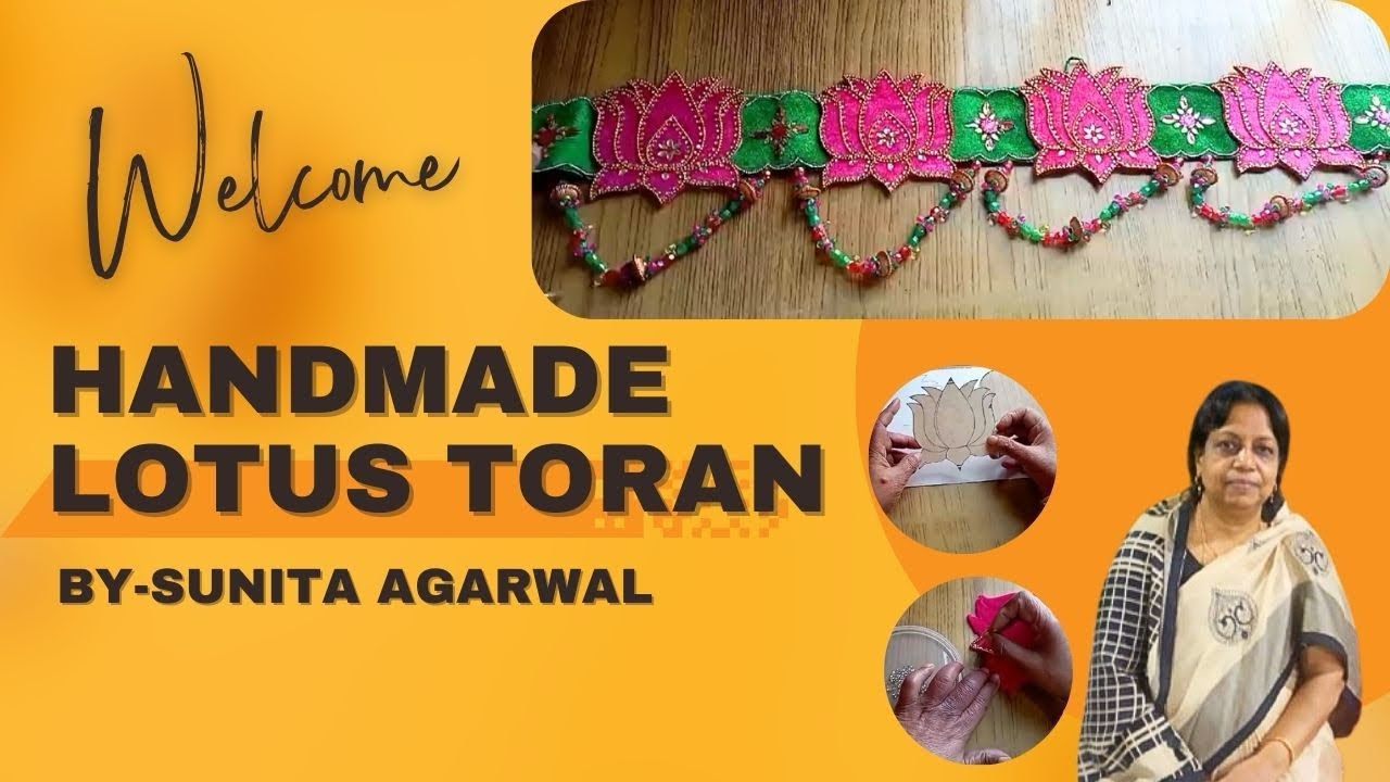 Handmade Lotus Toran diy 🪷 - YouTube