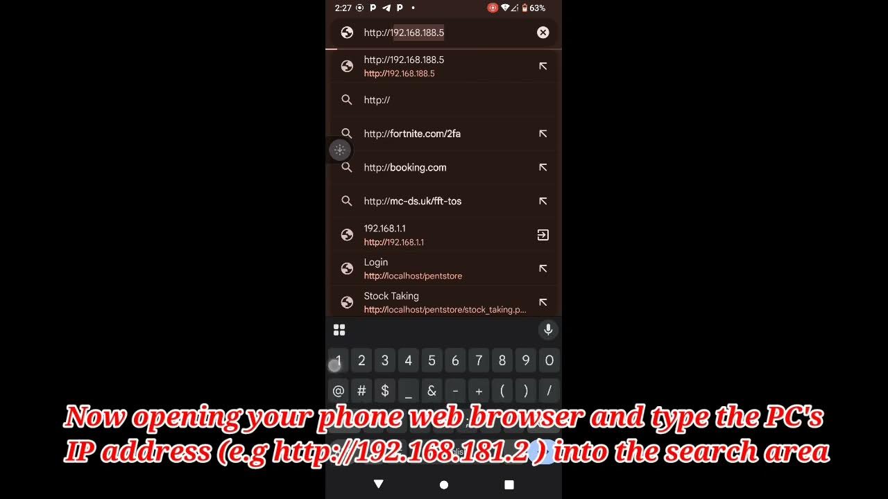 How to access XAMPP localhost on Mobile device - YouTube