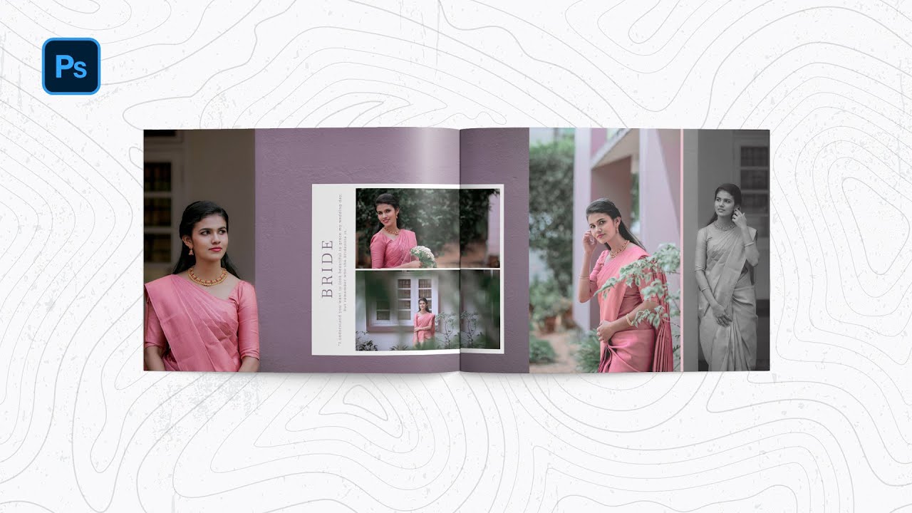 Photoshop Album design | Creative page album design | 12x36 album ...