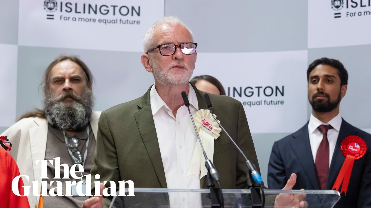 Jeremy Corbyn re-elected MP for Islington North as independent - YouTube