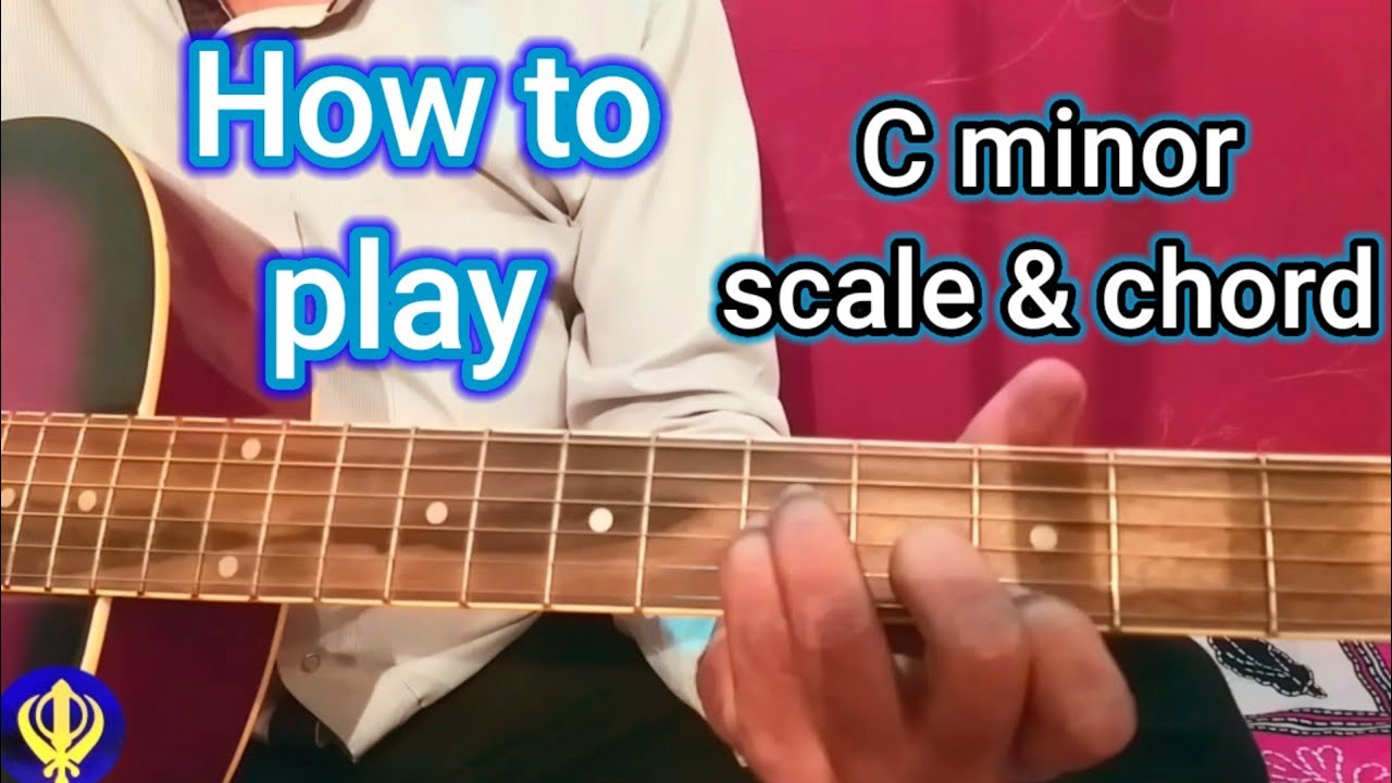 How to play C minor scale and chord//C minor natural scale ...