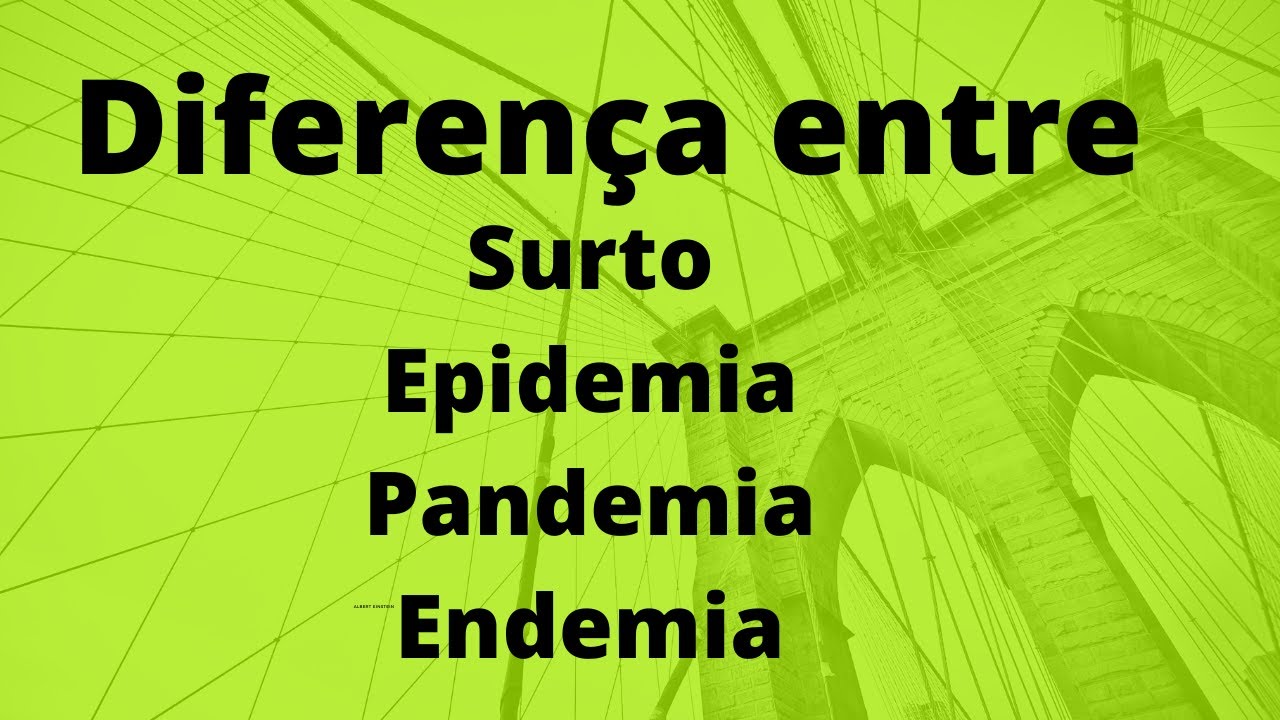 Diferença Entre Surto Epidemia Pandemia E Endemia - RETOEDU