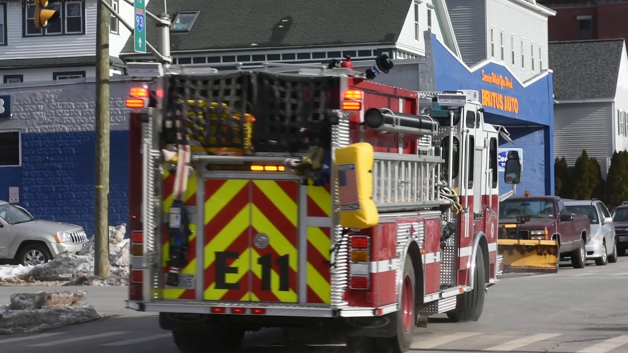 Manchester NH *NEW* Engine 11 Responding to a Medical Call - YouTube