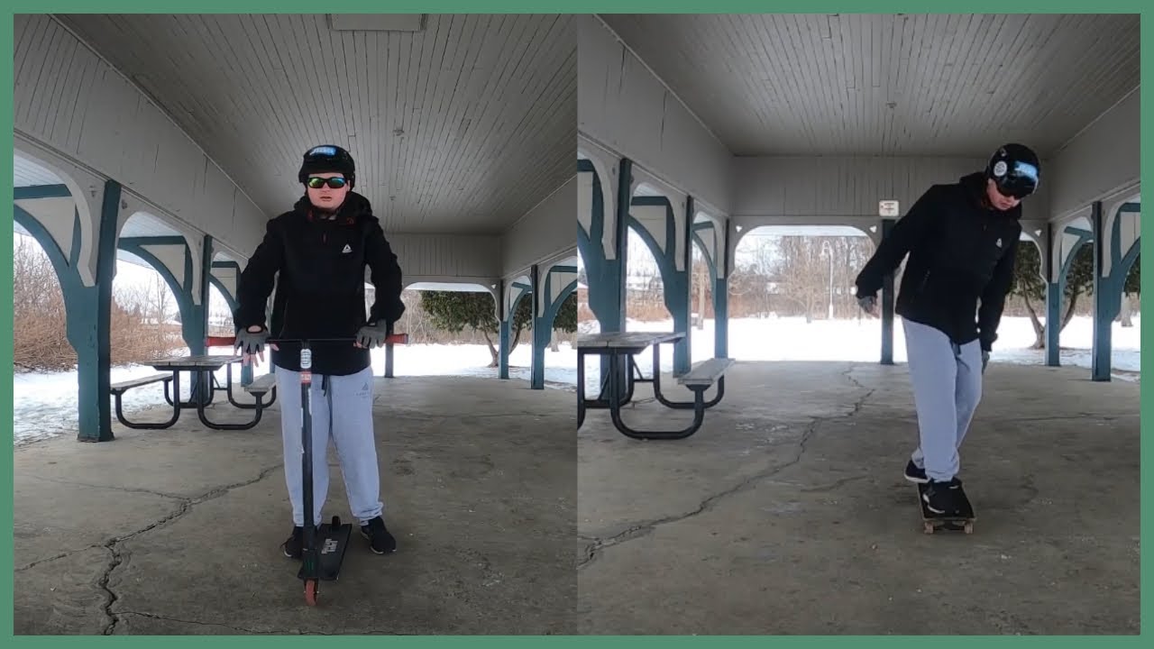 Scootering and skateboarding in winter | Vlog - YouTube