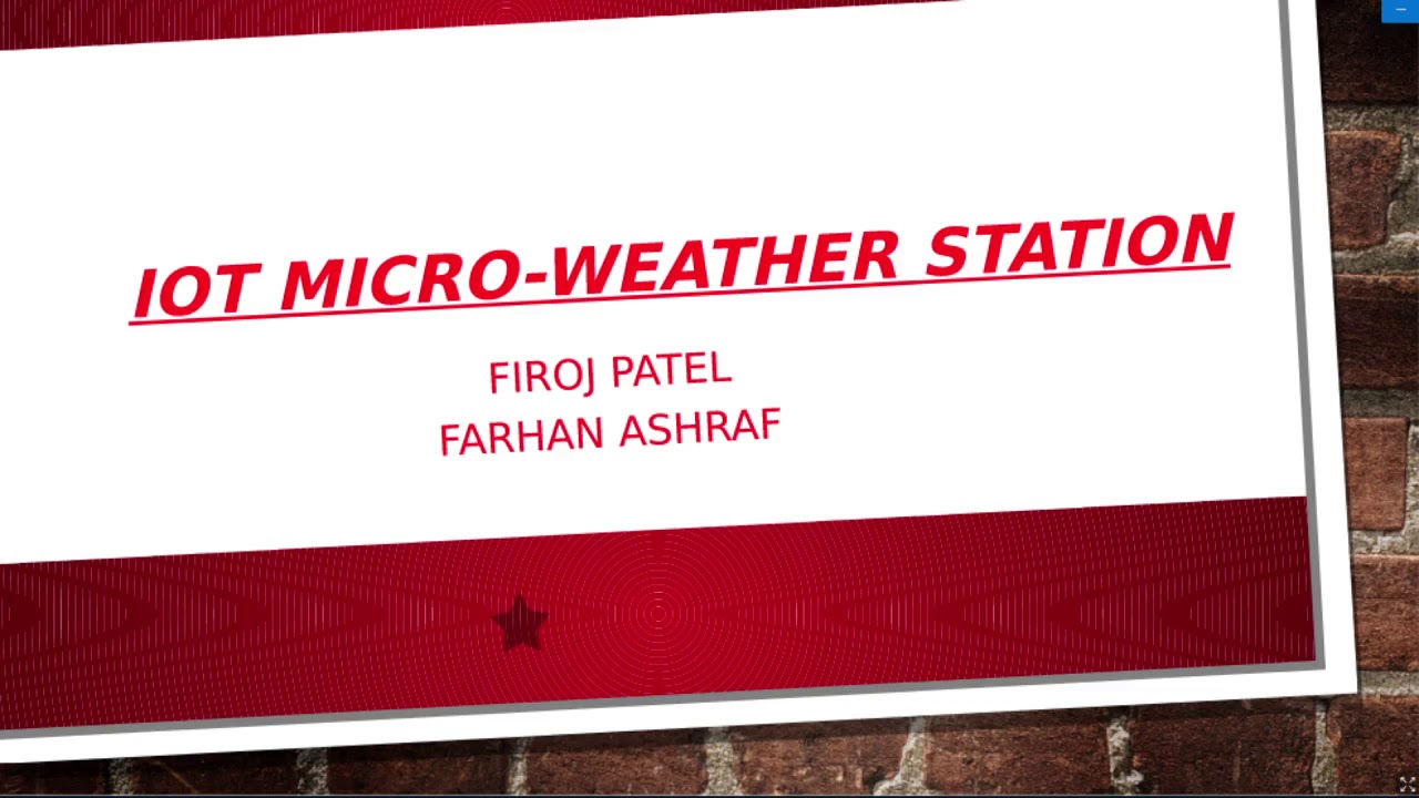 IOT MICRO-WEATHER STATION - YouTube