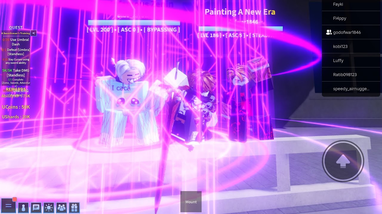 Trying to get a drop from a jjk boss in aut - YouTube