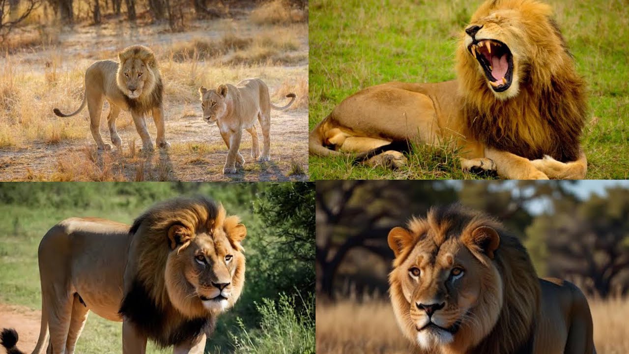 How lion Att@ck in the forest - YouTube