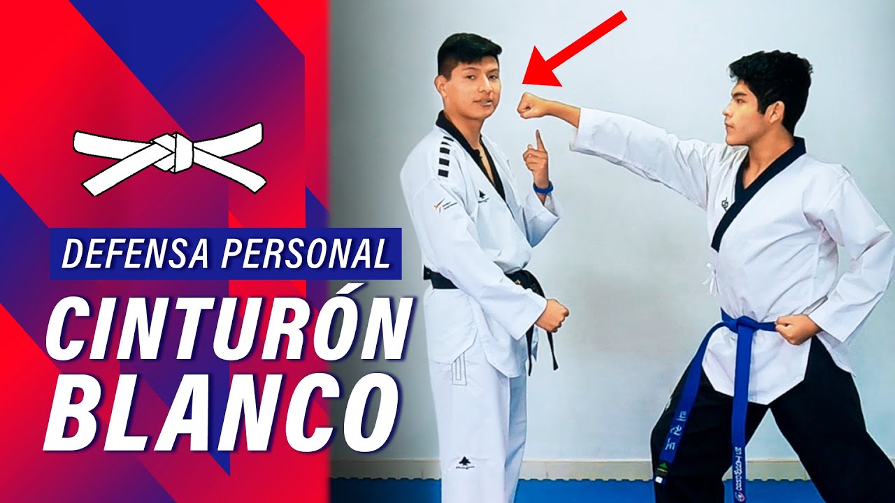 DEFENSA PERSONAL 👊 | Cinturón BLANCO (Taekwondo Tutorial) - YouTube