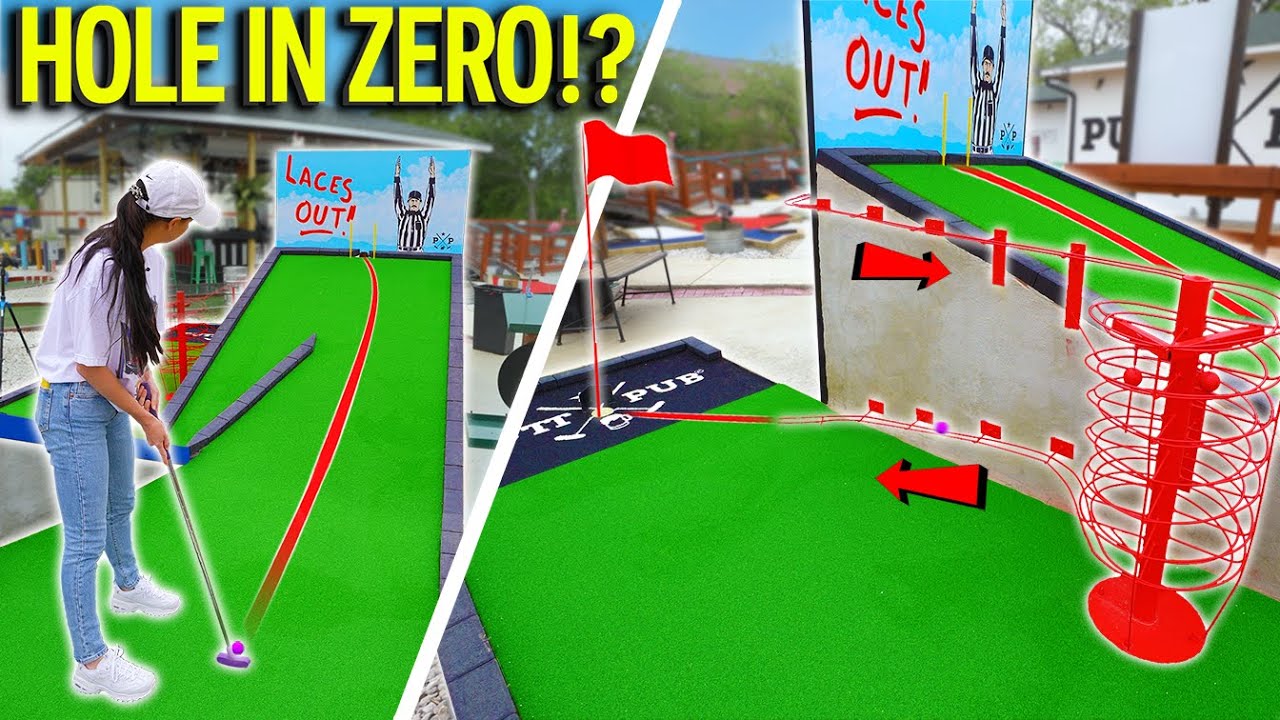 The Craziest HOMEMADE Mini Golf Course We’ve Ever Seen! - INSANE Course ...