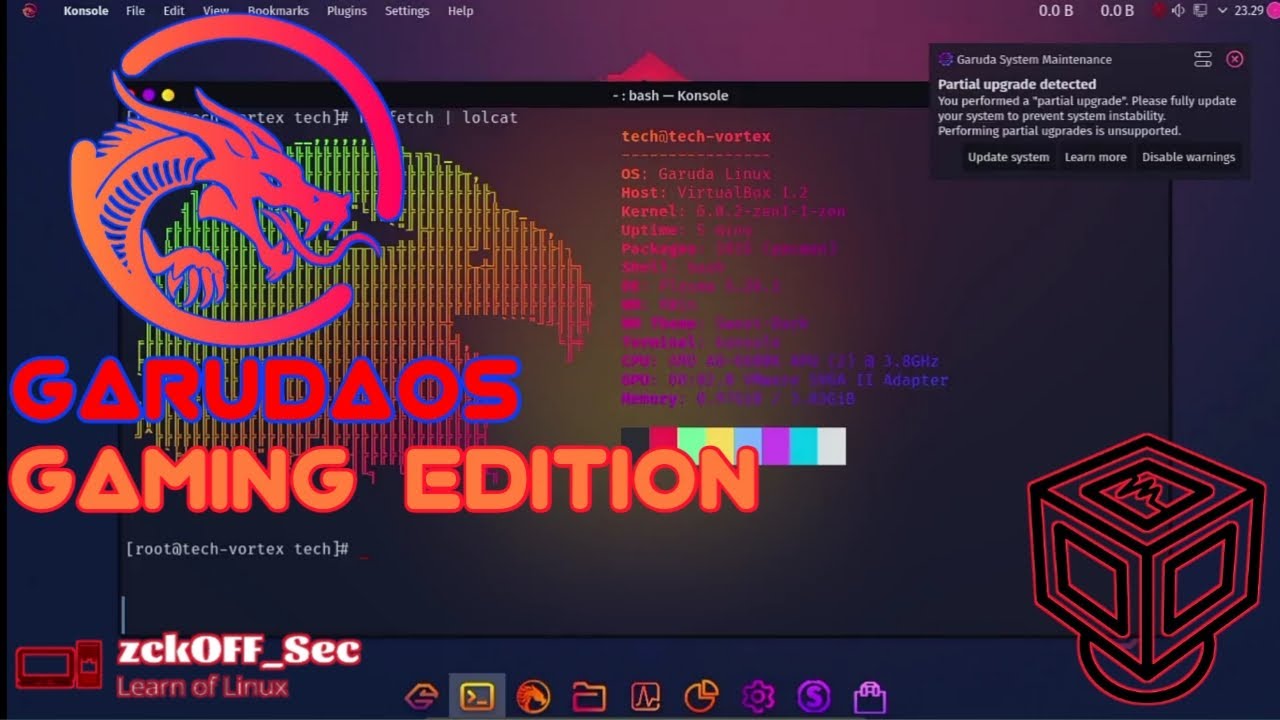 GarudaOS Gaming Edition | Best Arch Based Linux | Garuda Linux ...