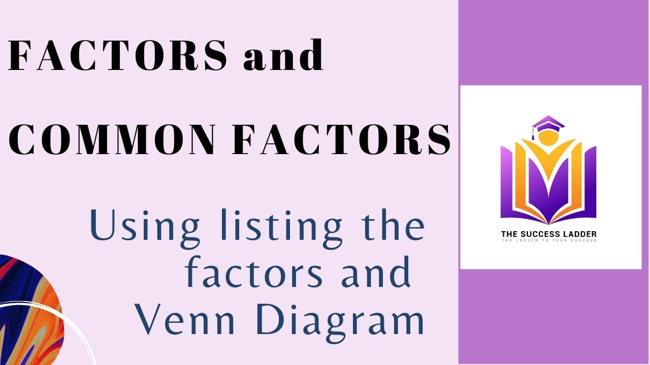 Factors and Common Factors of two numbers | Venn Diagram | Highest ...