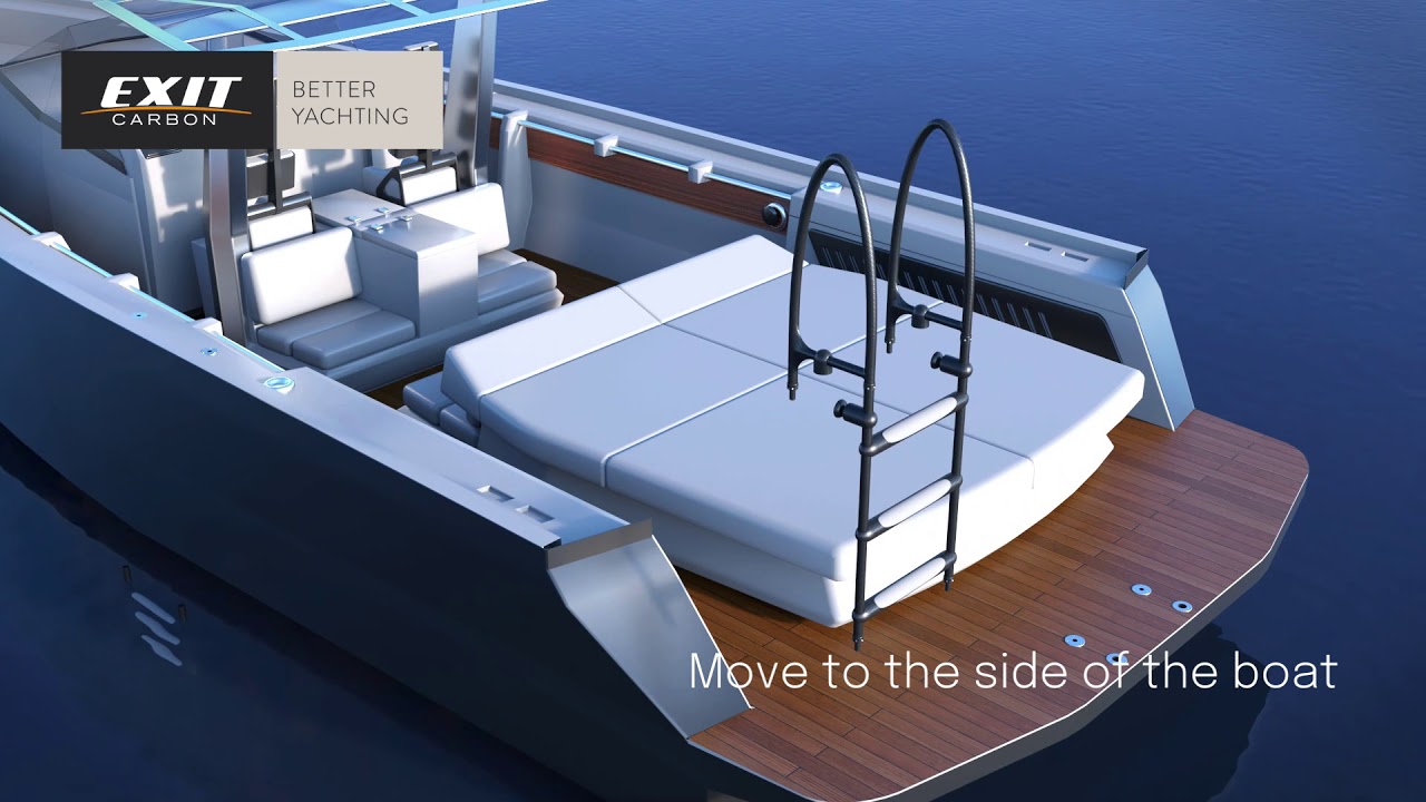 ExitCarbon Giotto: a carbon swim ladder with multiple functions - YouTube