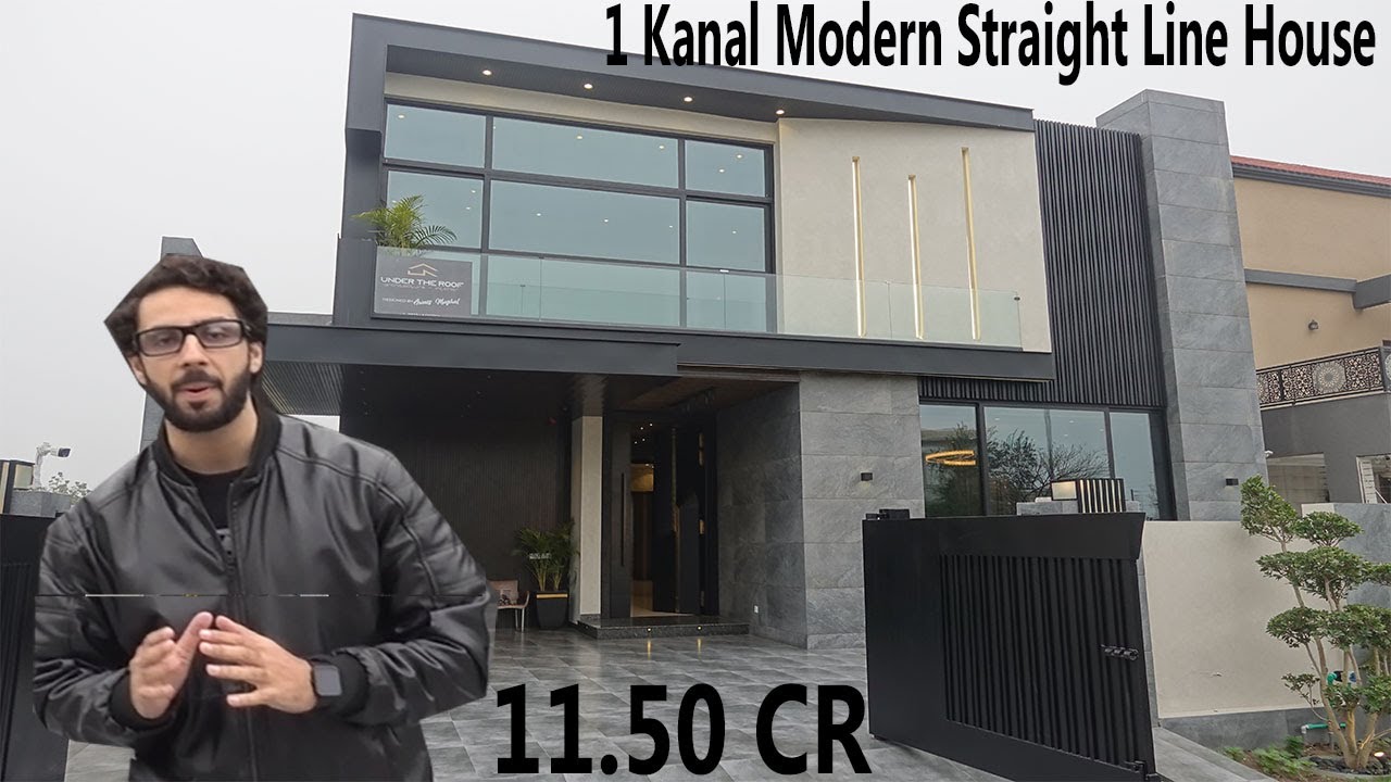 1 Kanal Luxury Straight Line Modern Architecture House in DHA Phase 6 ...