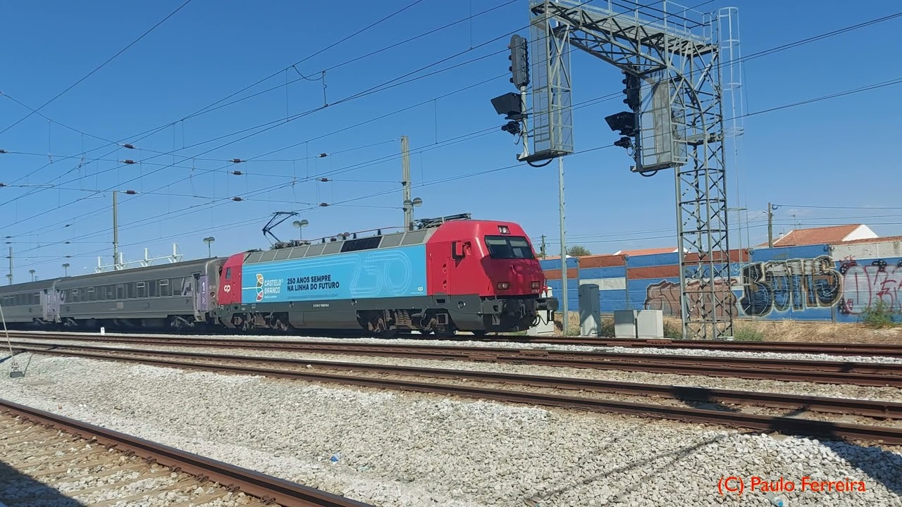 CP 5619 IC 572 Lisboa Oriente - Faro 2022 08 27 Ermidas Sado - YouTube