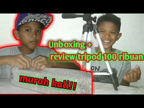 Unboxing+Review tripod 100 ribuan😃😃kualitas medium - YouTube