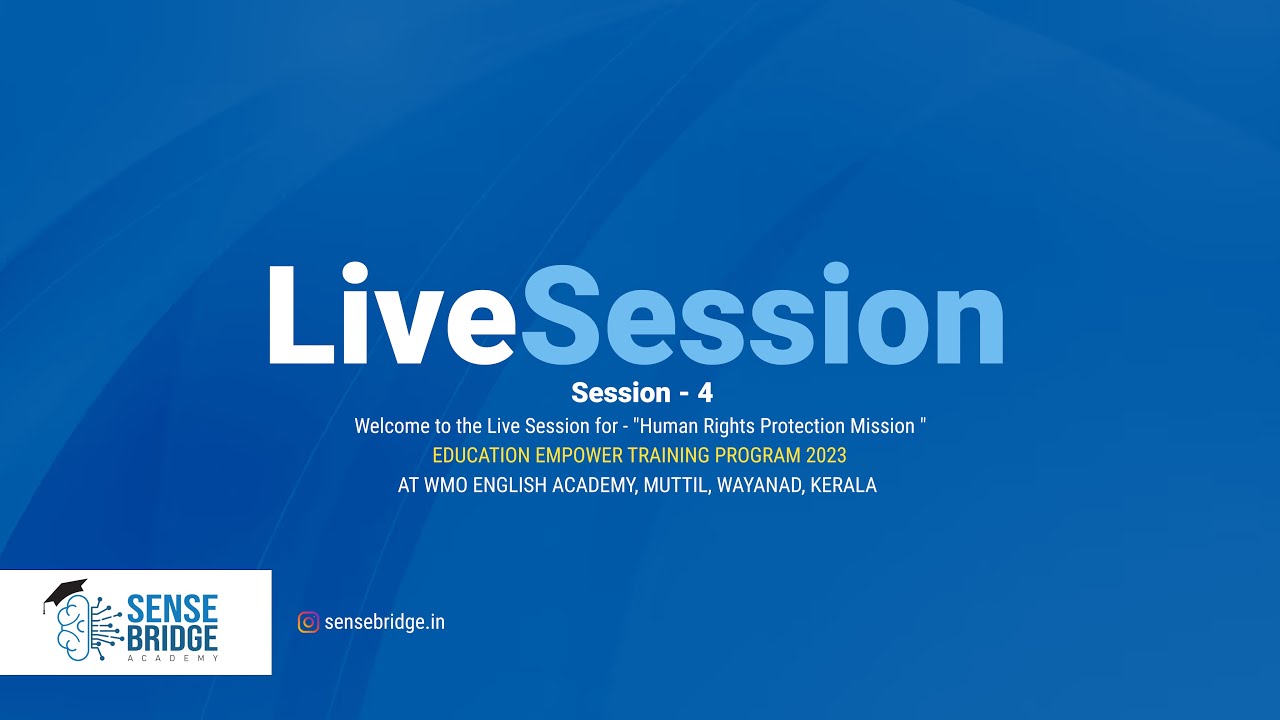 Live Session - 4 | WMO English Academy, Muttil | Education Empower ...