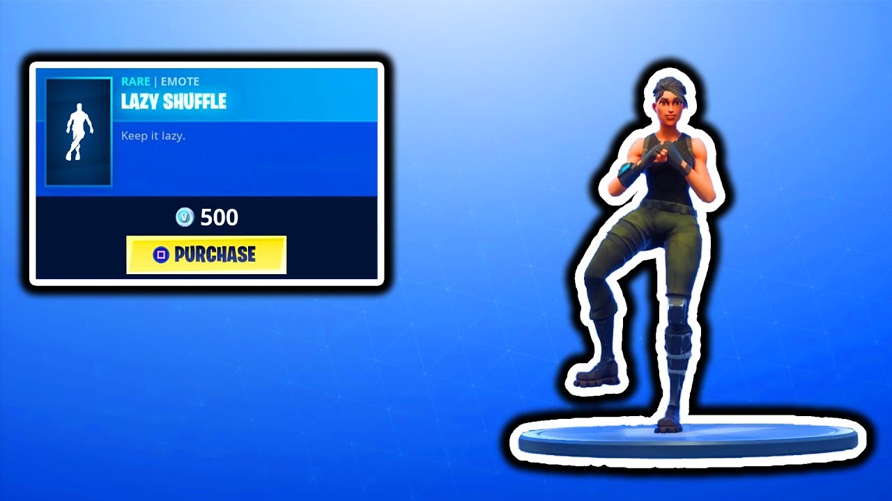 FORRNITE NEW LAZY SHUFFLE EMOTE! FORTNITE ITEM SHOP UPDATE! FREE SKINS ...