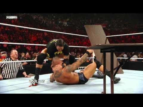 Raw: John Cena vs. Randy Orton - Tables Match