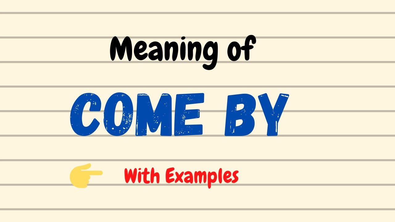 Daily vocabulary | Come by Meaning | Vocabgram - YouTube