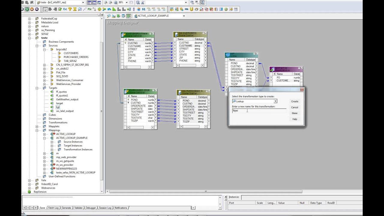 How To Create Active Lookup Transformation PowerCenter - YouTube