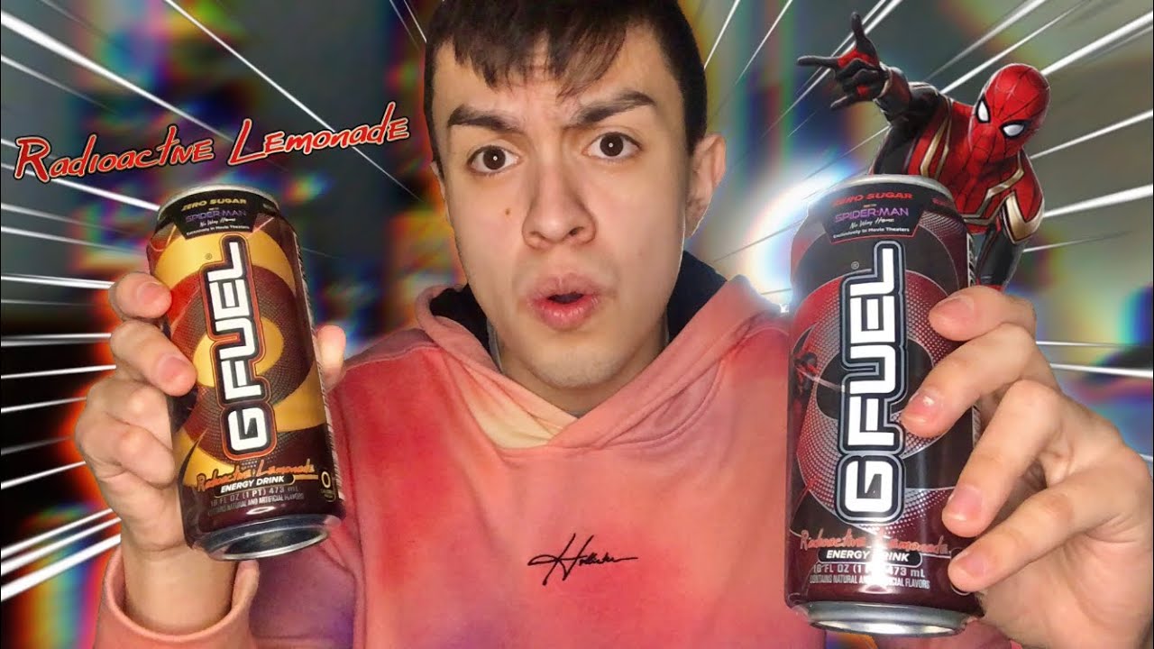 New Spider-Man Radioactive Lemonade GFUEL Can Review! - YouTube